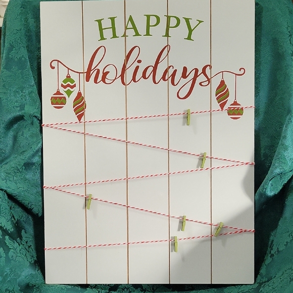Holiday | Festive Holiday Card Or Picture Display Board New | Poshmark